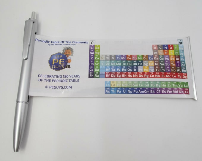 PEGUYS Periodic Table of Elements Banner Pen. Limited Edition Chemistry ...