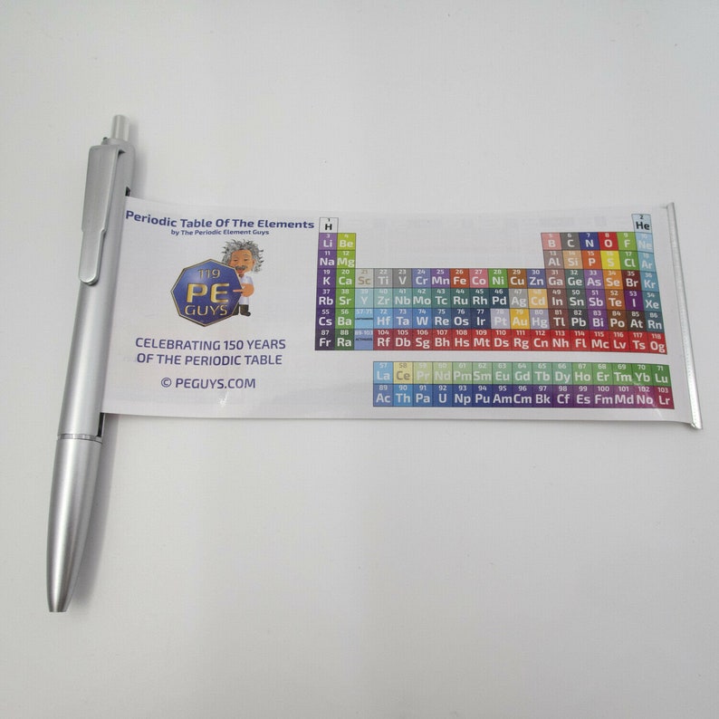 PEGUYS Periodic Table of Elements Banner Pen. Limited Edition - Etsy