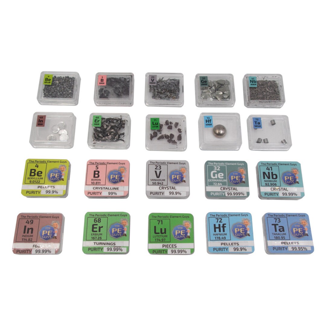 Connoisseur Elements Set 10 X Quality Rare Periodic Element Tiles ...