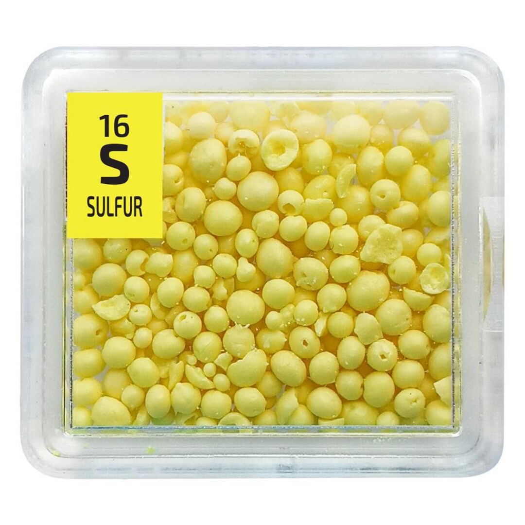 Sulfur Pellets Periodic Element Tile - Etsy