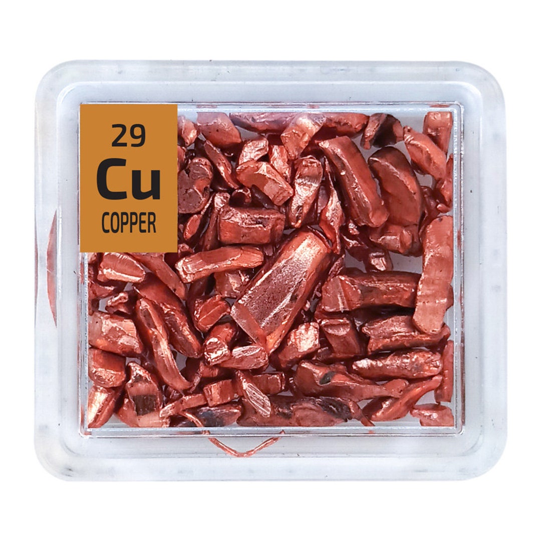 Copper Metal Pieces 99.99% Pure in a Periodic Element Tile - Etsy