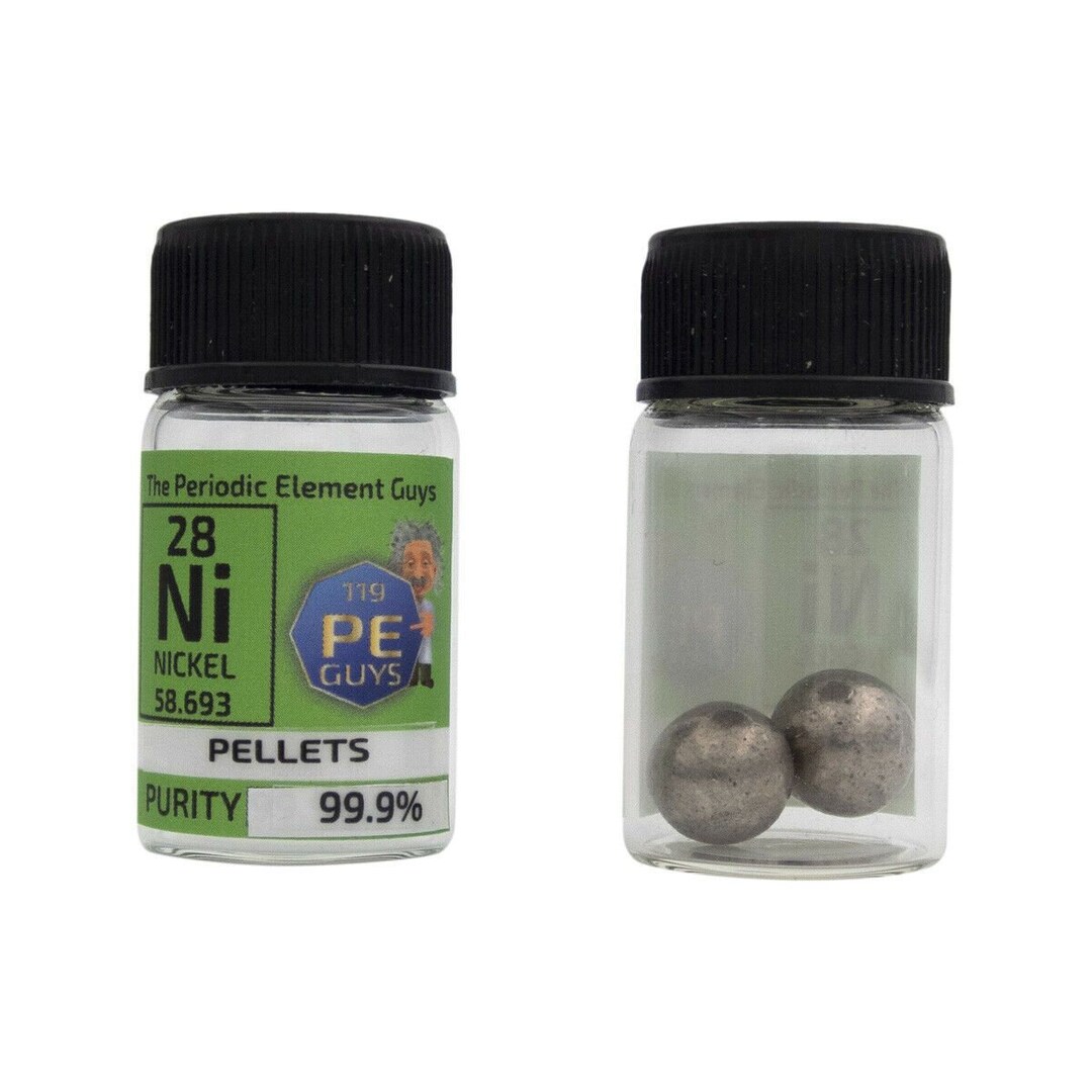 Nickel Metal Element Sample - 10g Pellets - Purity: 99.99% - Etsy