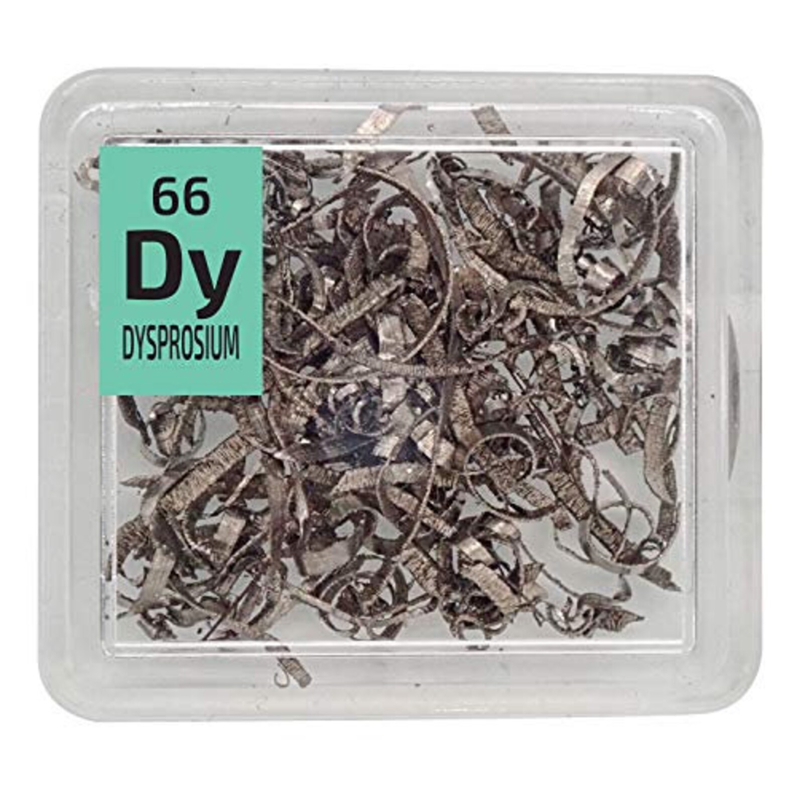 Dysprosium Metal Turnings 99.9% Pure Rare Earth Element Sample in a ...