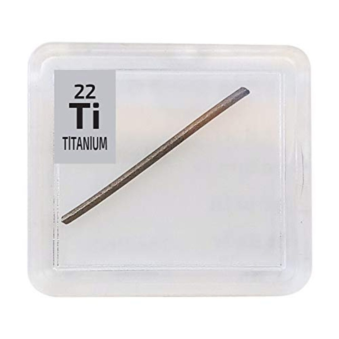 Titanium Wire 99.99% Pure Element Sample in a PEGUYS Periodic Element ...