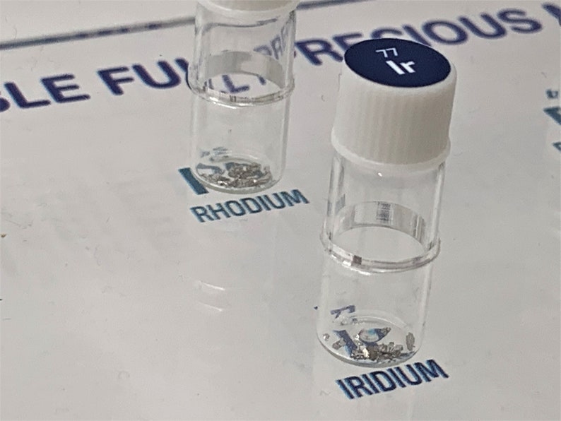 Por-table Full PRECIOUS METAL Set Inc Rhodium Iridium Gold Osmium ...