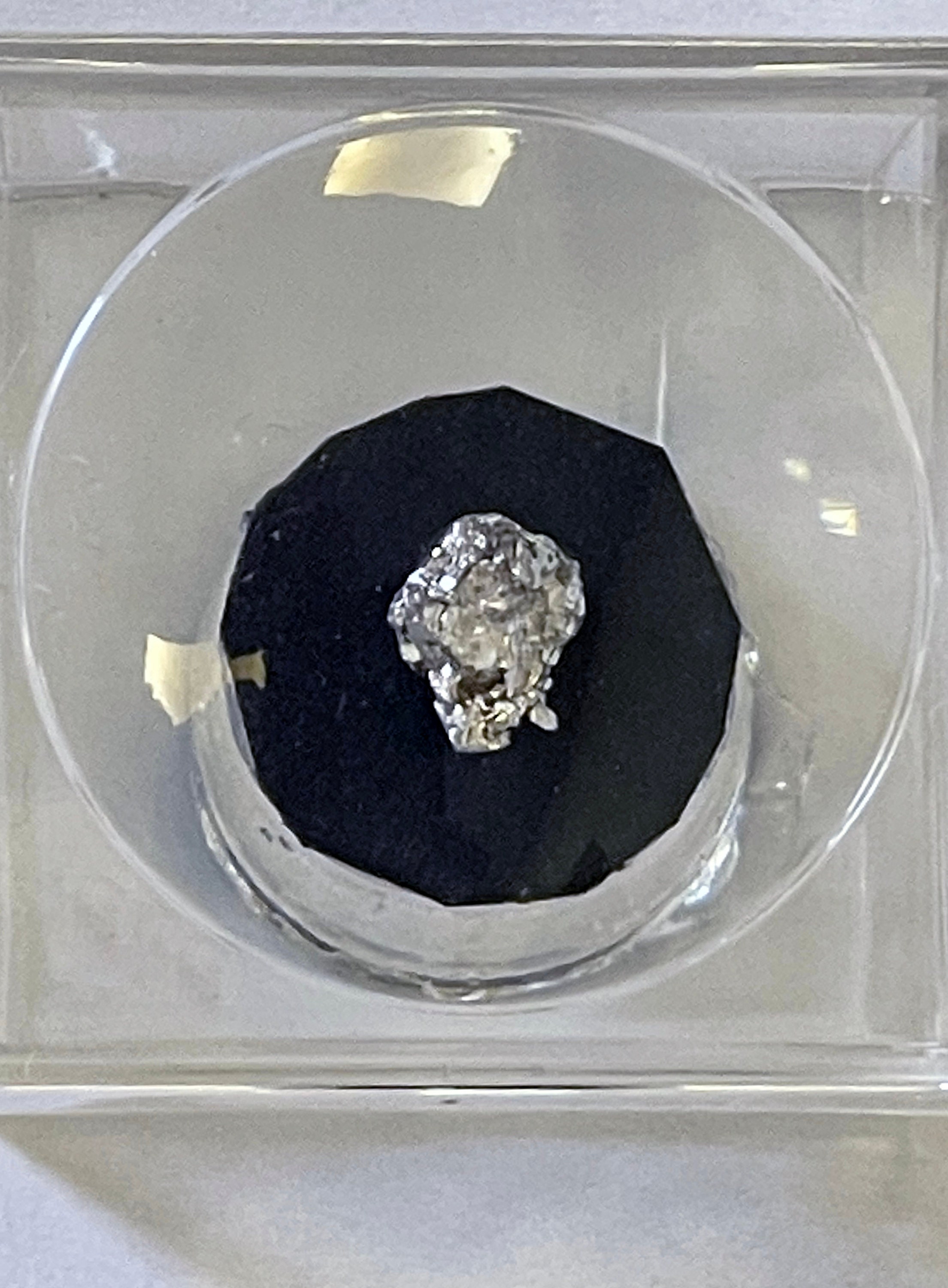 Ruthenium Osmium and Iridium Crystals 99.99% Pure. in a Labeled Magnify ...