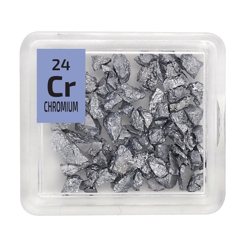 Chromium Grains Periodic Element Tile - Etsy