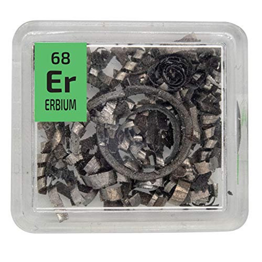 Erbium Metal Rare Earth 99.9% Pure Turnings Element Sample in a PEGUYS ...