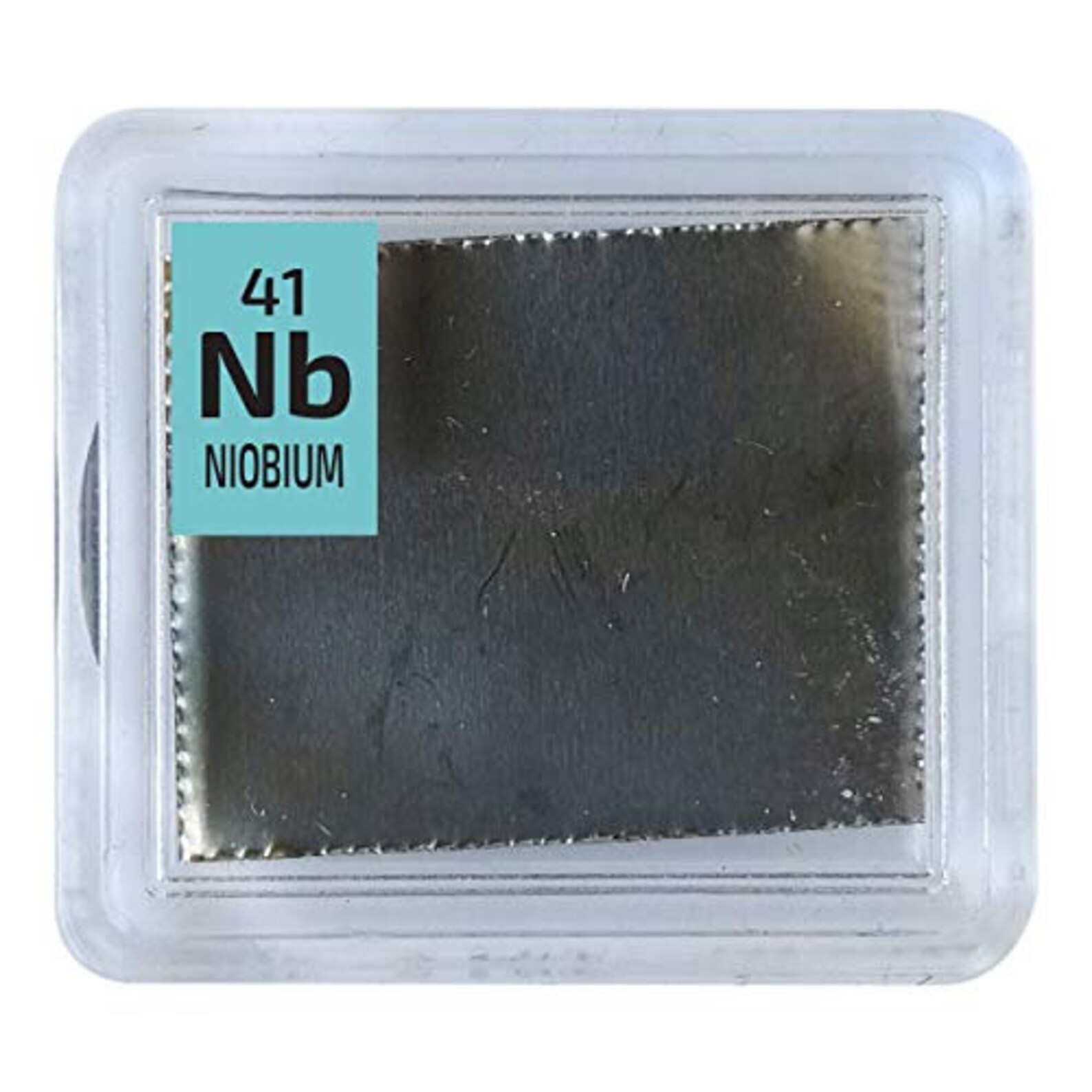 Niobium Metal Foil 99.9% Pure Element Nb Sample in a PEGUYS Periodic ...
