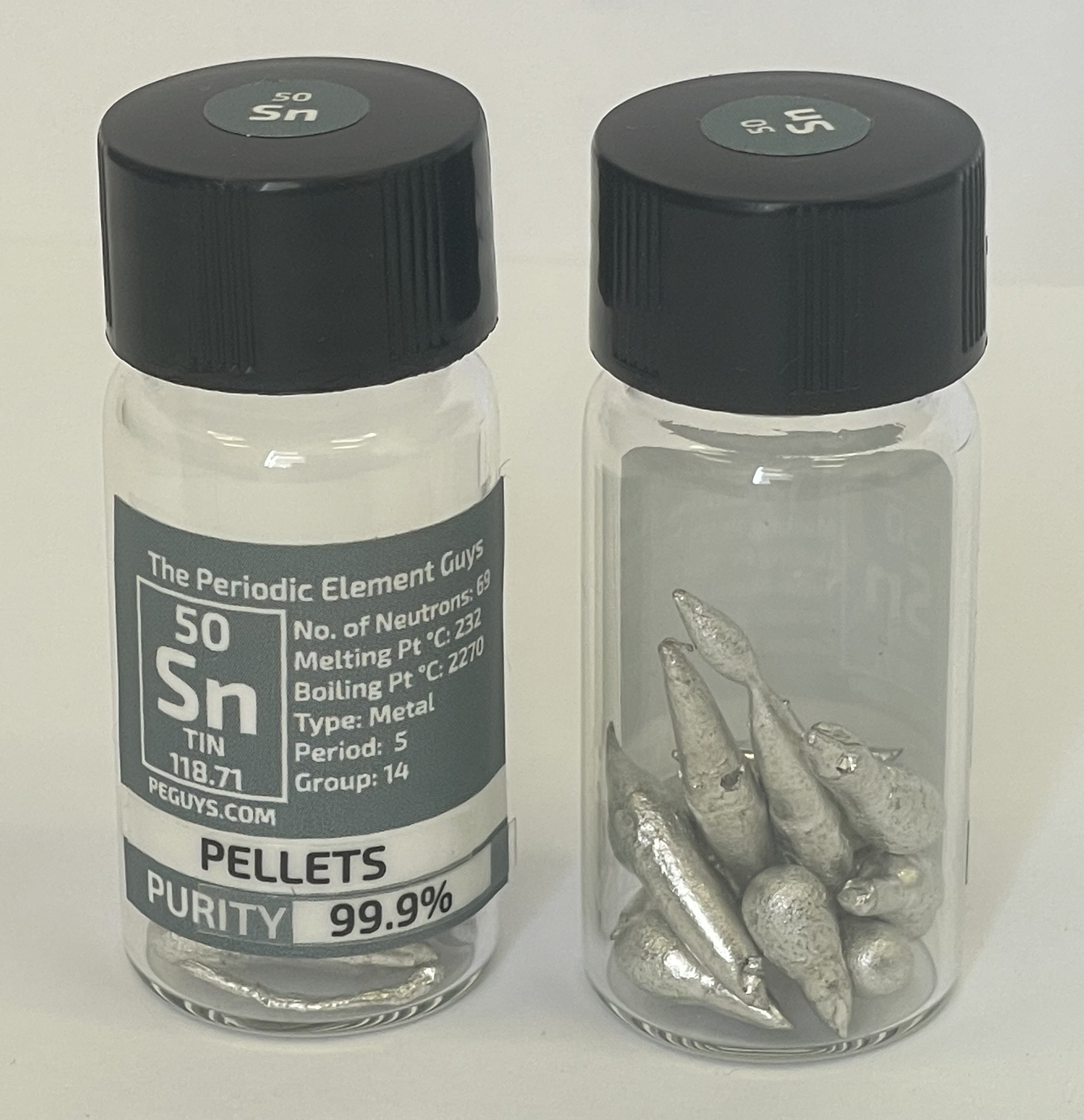 Tin Metal Pellets 99.9% Purity 10 Grams in a Fully Labeled - Etsy