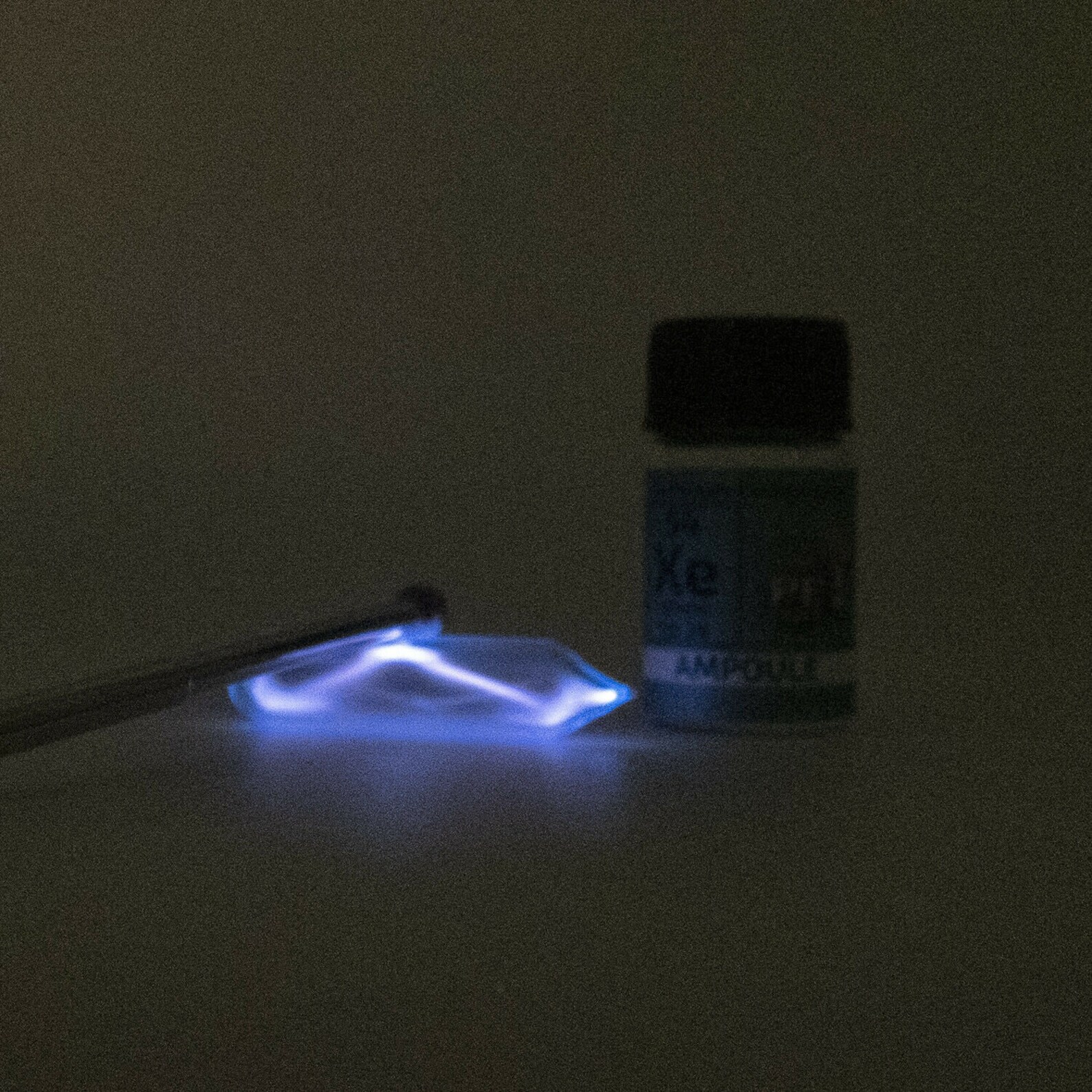 Pure Xenon Gas Ampoule Element Sample Low Pressure in Labeled Glass ...