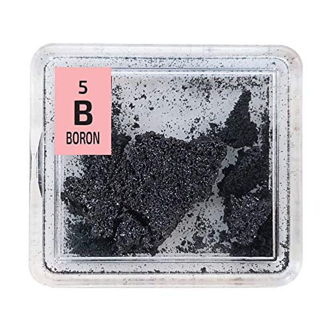 Boron Crystalline 99% Pure Element B Sample in a PEGUYS Periodic ...