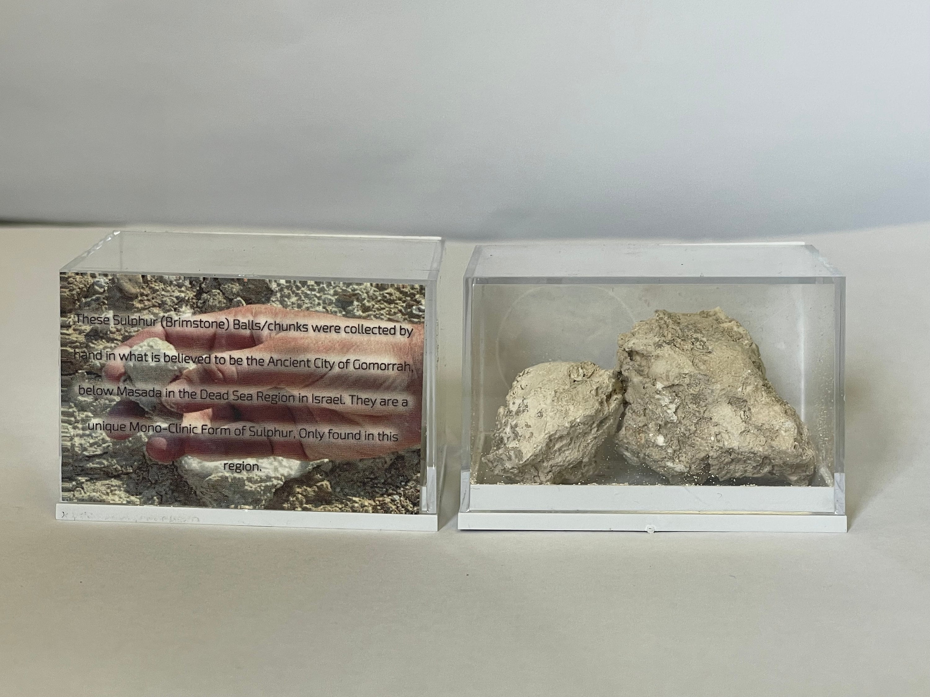 Sodom and Gomorrah White Sulfur Sulphur Ball Brimstone With Gypsum in ...