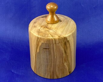 Lathe Turned Wooden Lidded Box - Etsy
