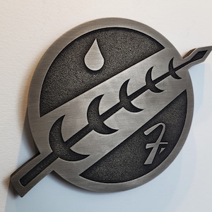 Mandalorian Insignia Plaque Sign Boba Fett - Etsy