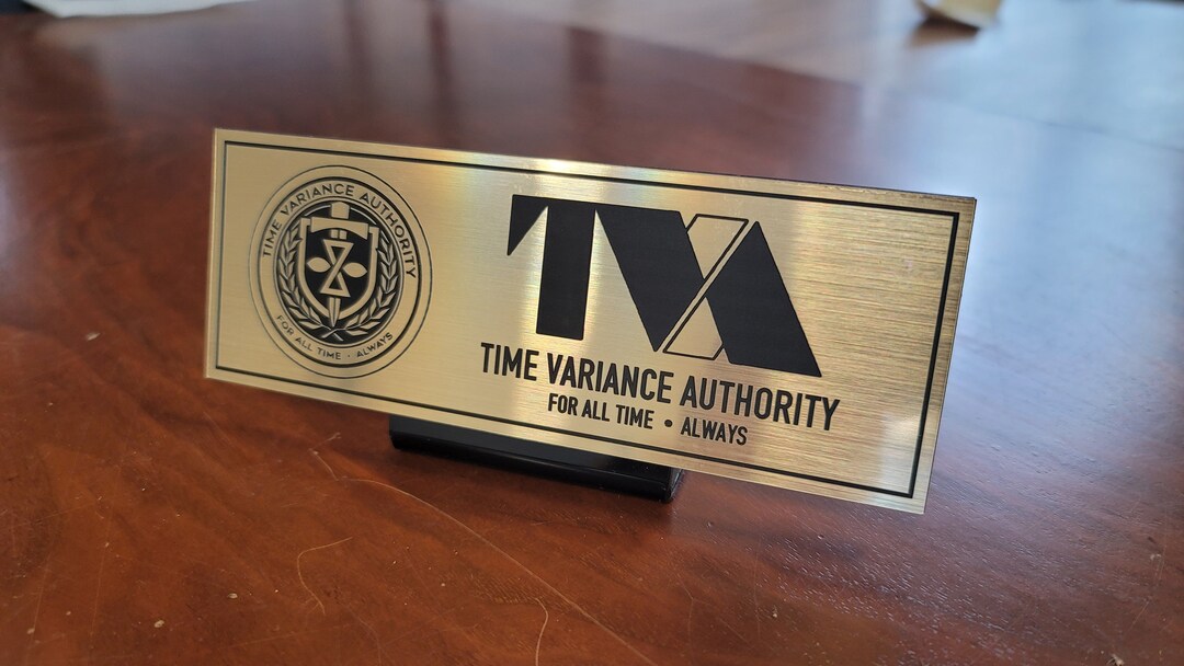 TVA Time Variance Authority Desk Plate Loki - Etsy