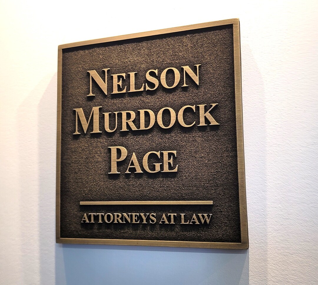 Daredevil Nelson Murdock and Page Sign Replica - Etsy