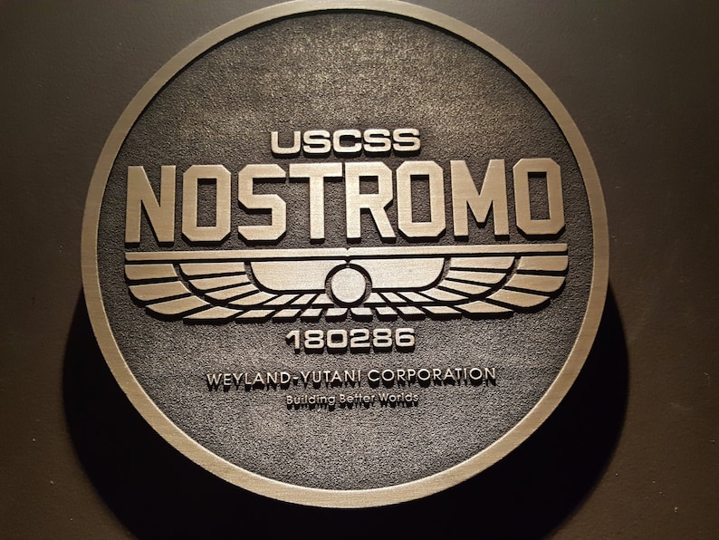 Nostromo Weyland-yutani Corporation Alien Logo Plaque - Etsy