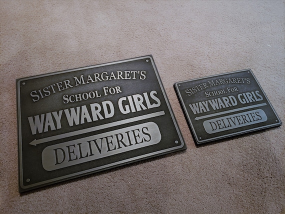 Large format Deadpool School for Wayward Girls Delivery sign | Etsy