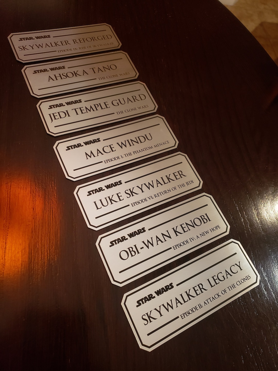 Lightsaber and Episode Name Plate Listing 2 - Etsy