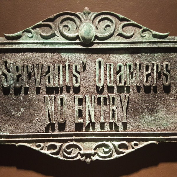 Servants Quarters Sign - Etsy
