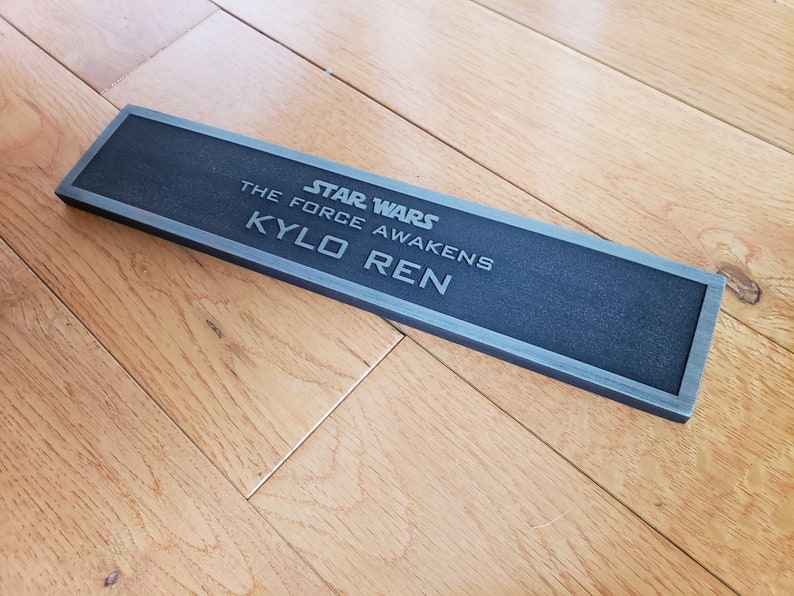 Kylo Ren the Force Awakens Name Plate Placard - Etsy