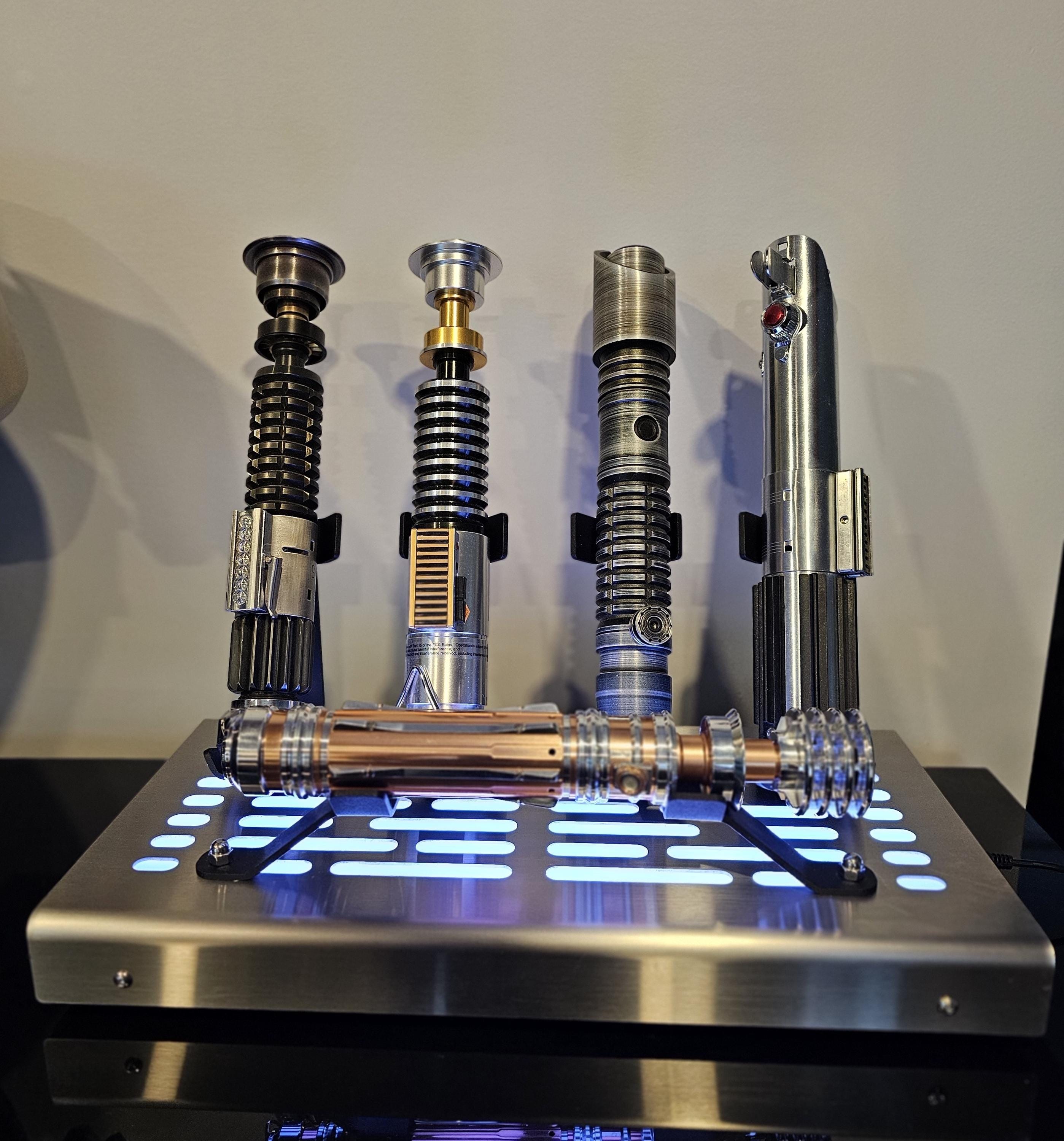 5 Lightsaber Display Stand Vertical & Horizontal With LED Lights - Etsy