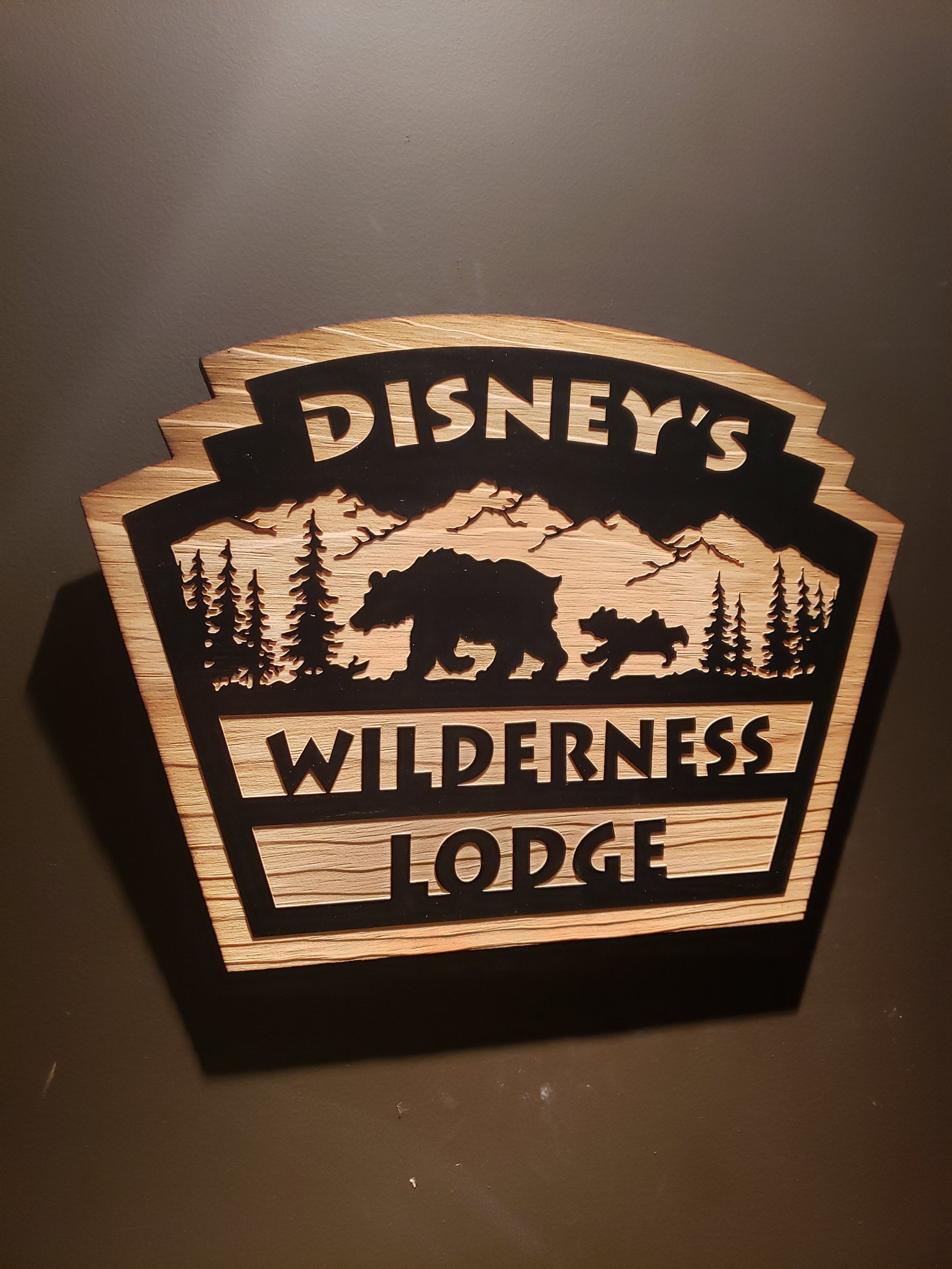 Customized Wilderness Lodge Wood Sign | Etsy