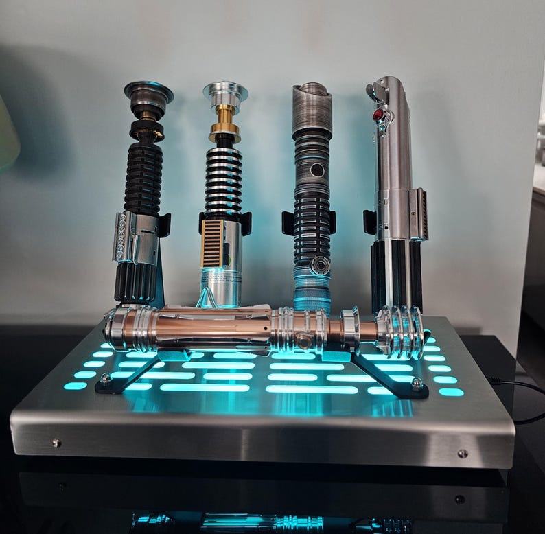 5 Lightsaber Display Stand Vertical & Horizontal With LED Lights - Etsy