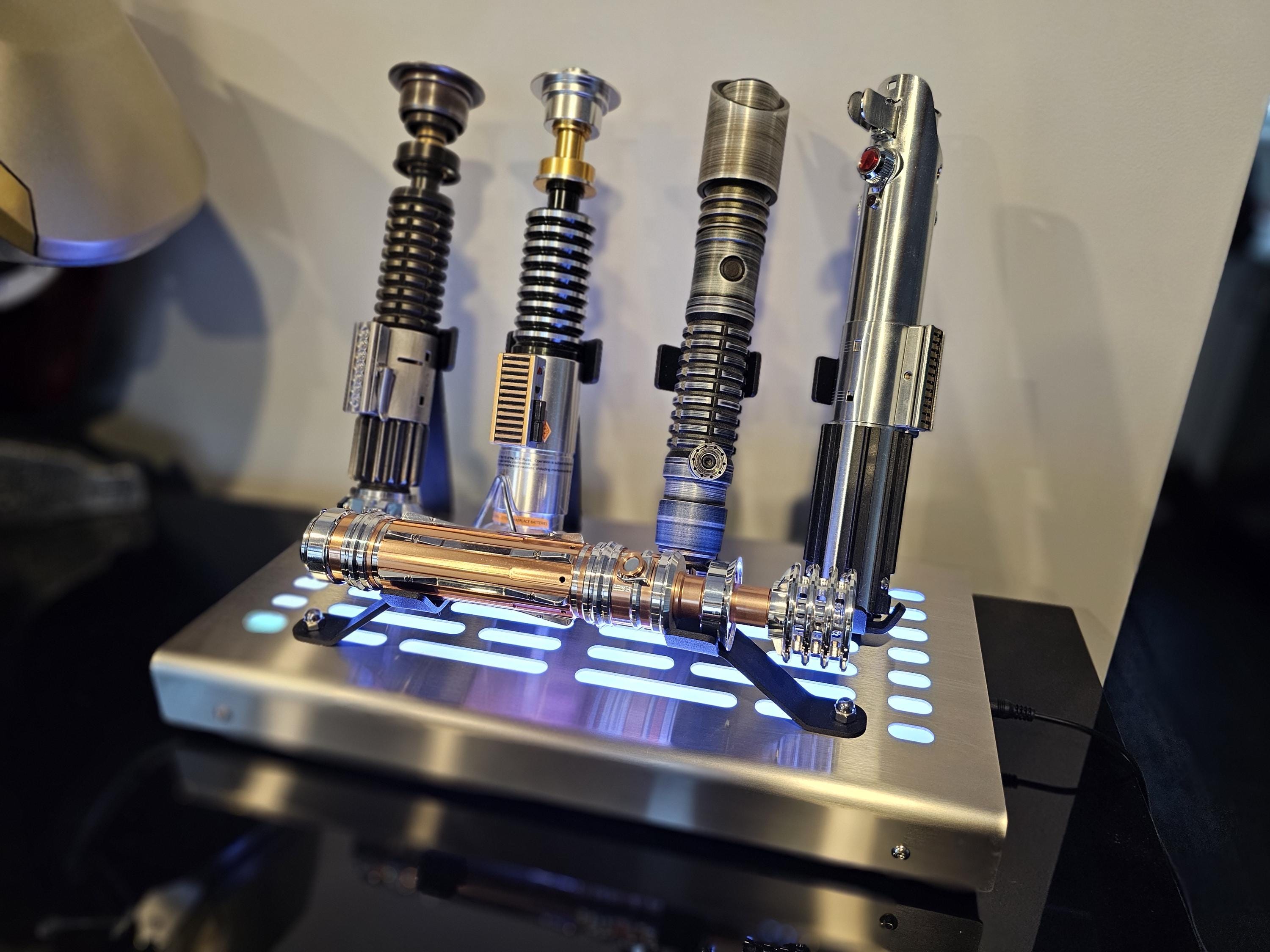 5 Lightsaber Display Stand Vertical & Horizontal With LED Lights - Etsy