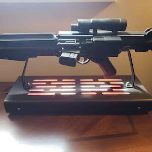 Stormtrooper E-11 Blaster Display Stand Black Finish With LED Lights - Etsy