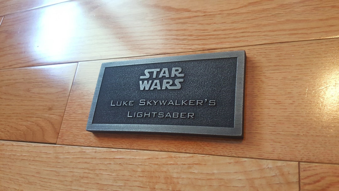 Luke Skywalker's Lightsaber Name Plate - Etsy