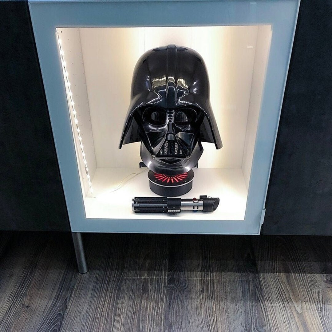 Helmet Display Stand With LED Lights BLACK Top - Etsy