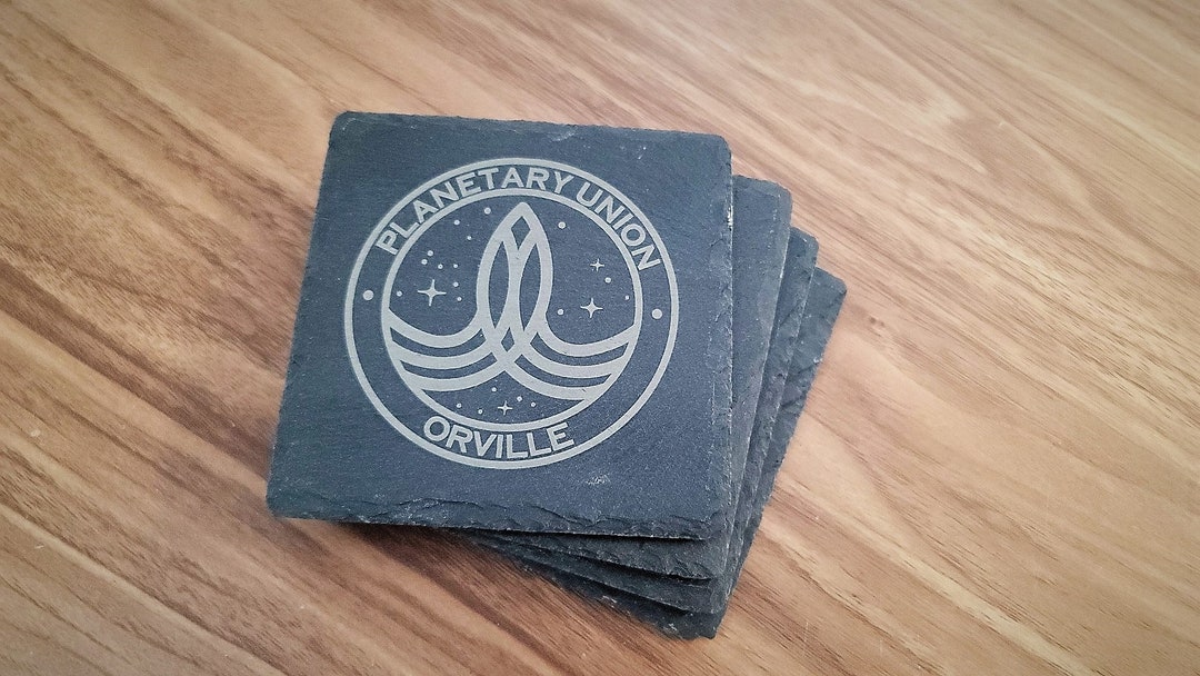 Set of 4 Planetary Union Slate Coasters - Etsy