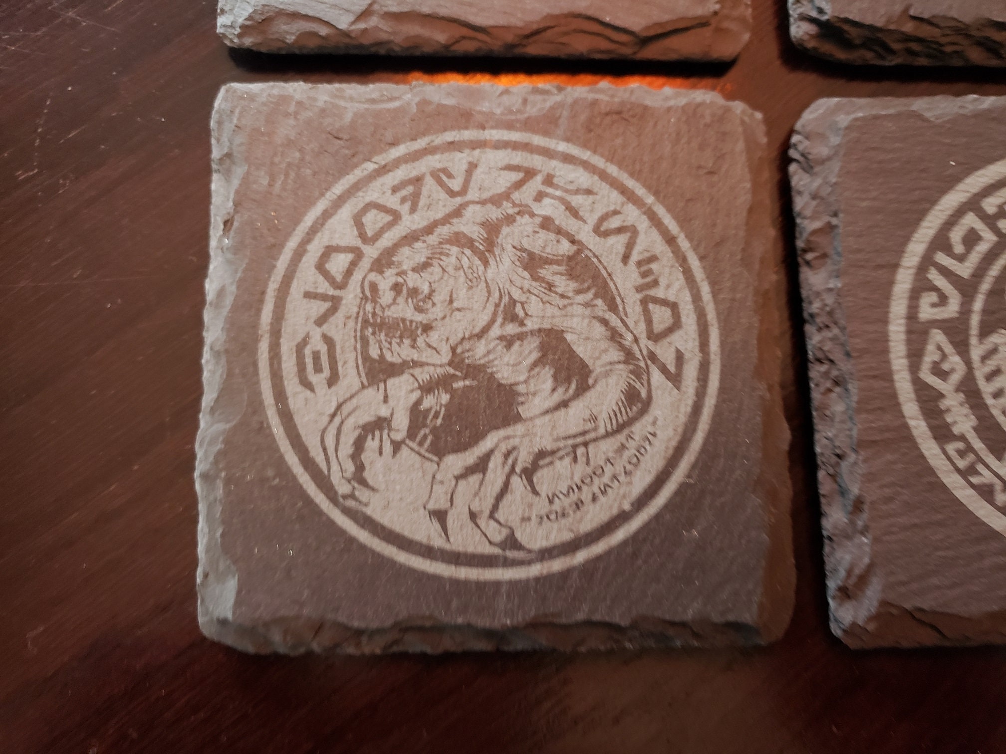 Ogas Cantina Themed Slate Coaster Set of 6 Galaxy's Edge - Etsy