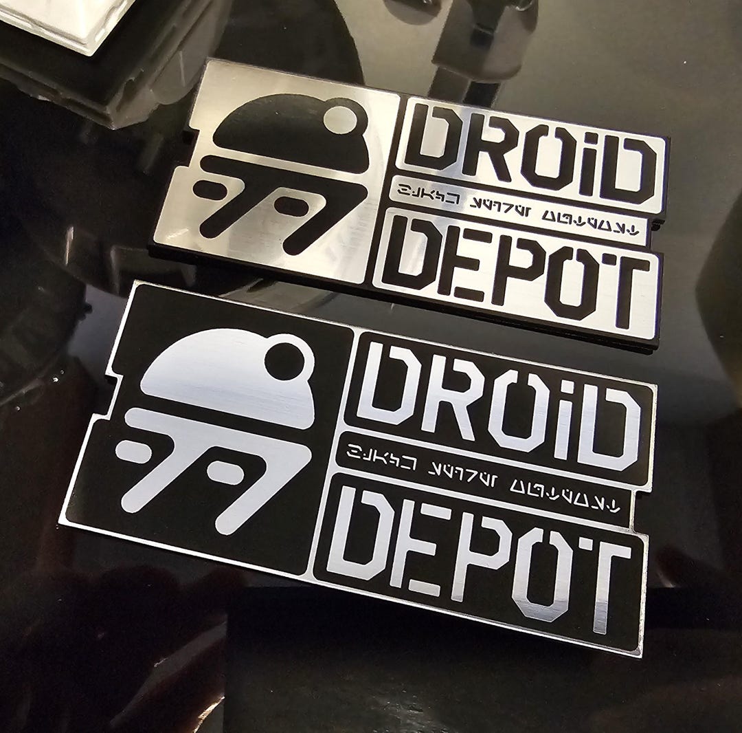 Droid Depot Data Plate Name Plate Identification Display - Etsy