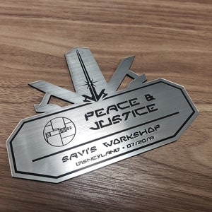 Savi's Workshop Lightsaber Name Plate - Etsy
