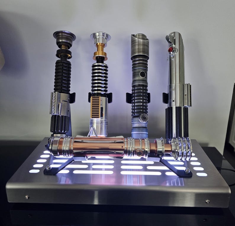 5 Lightsaber Display Stand Vertical & Horizontal With LED Lights - Etsy