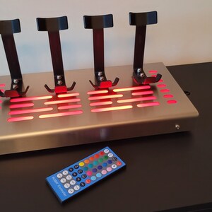 4 Lightsaber Vertical Display Stand With LED Lights Stainless Cover - Etsy