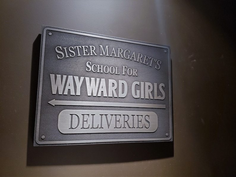 Large Format Deadpool School for Wayward Girls Delivery Sign Plaque - Etsy