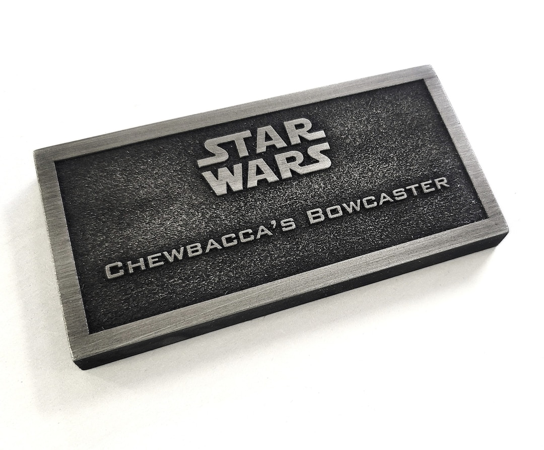 Chewbacca's Bowcaster Name Plate Placard - Etsy