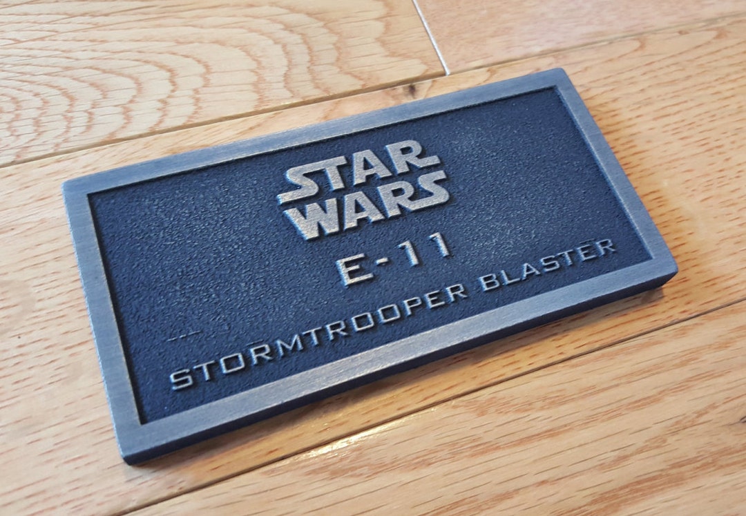 E-11 Stormtrooper Blaster Name Plate - Etsy