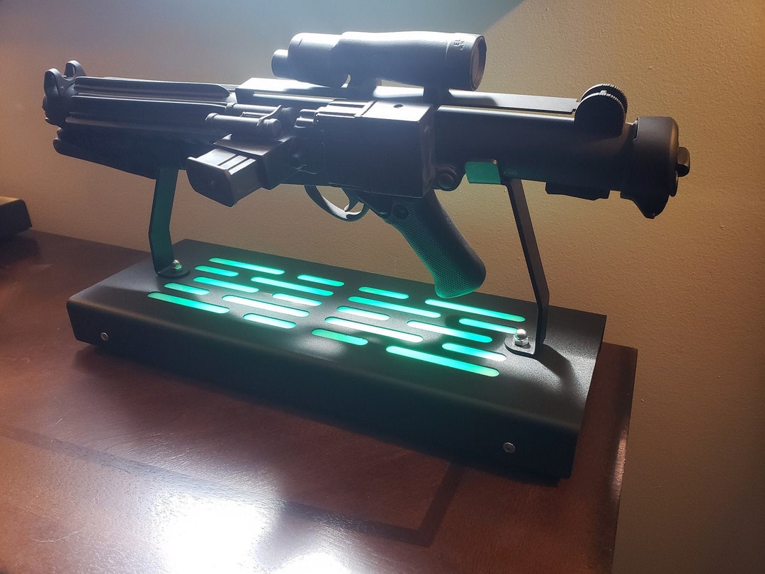 Stormtrooper E-11 Blaster Display Stand Black Finish With LED Lights - Etsy