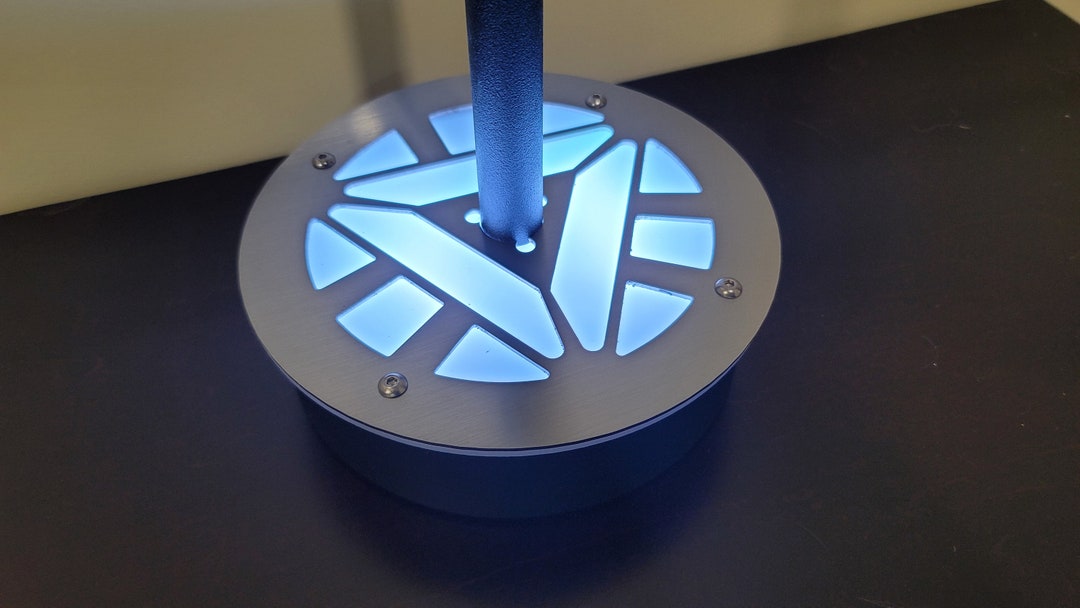 Helmet Display Stand With LED Lights Iron Man Arc Reactor - Etsy
