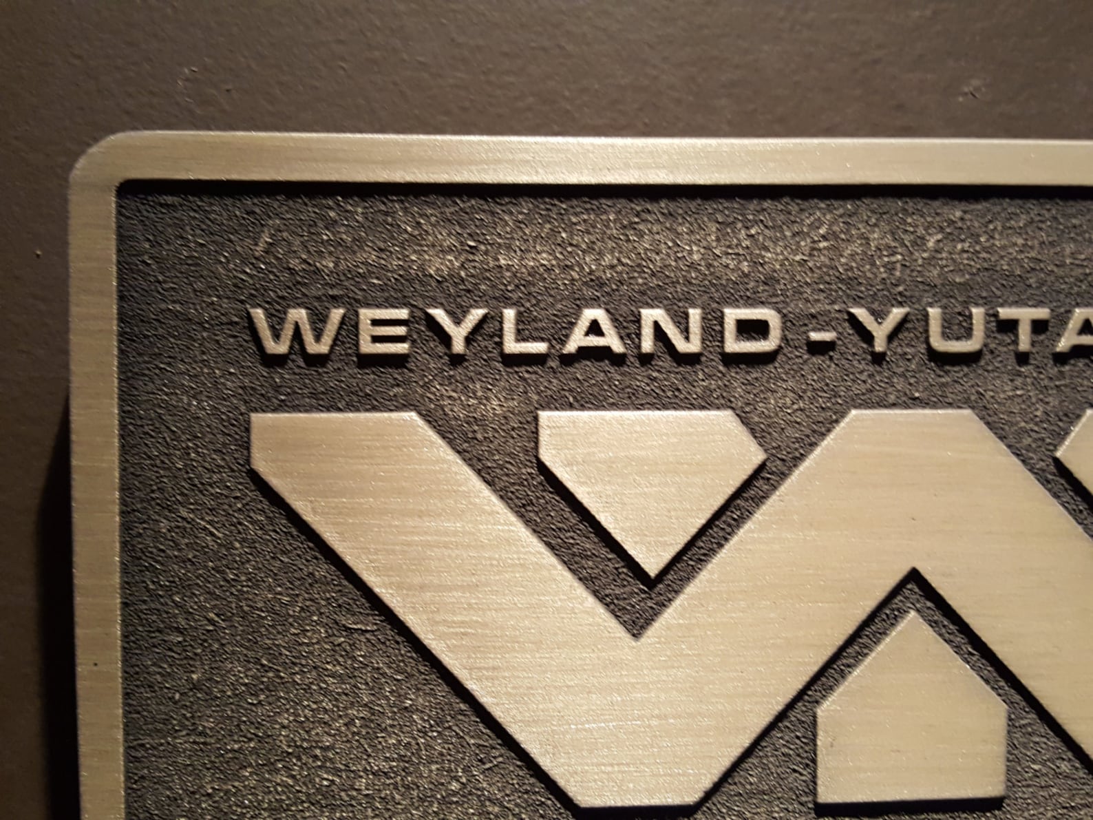 Weyland Yutani Corporation Alien Logo Plaque BRASS Finish - Etsy