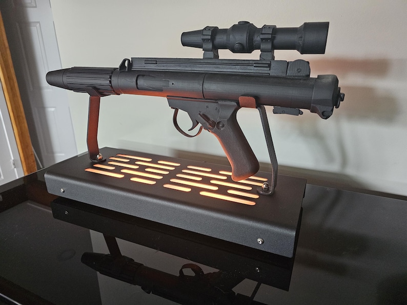 Rebel DH-17 Blaster Display Stand With LED Lights Black Finish - Etsy