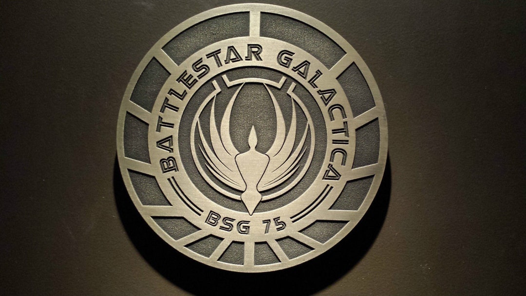 BSG Logo Sign Prop GALACTICA - Etsy