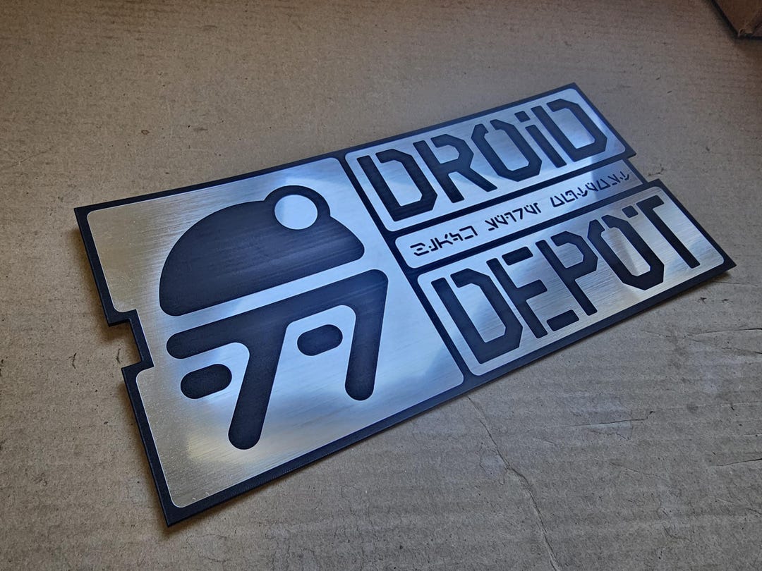 Large Droid Depot Data Plate Name Plate Identification Display - Etsy