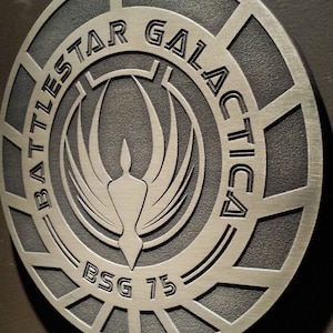 BSG Logo Sign Prop GALACTICA - Etsy