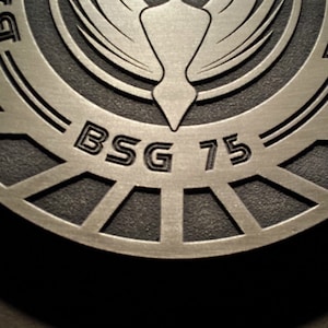 BSG Logo Sign Prop GALACTICA - Etsy